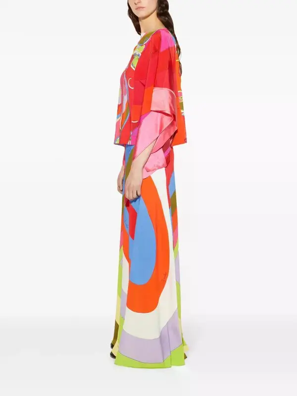 Emilio Pucci Orchidee Print Kaftan