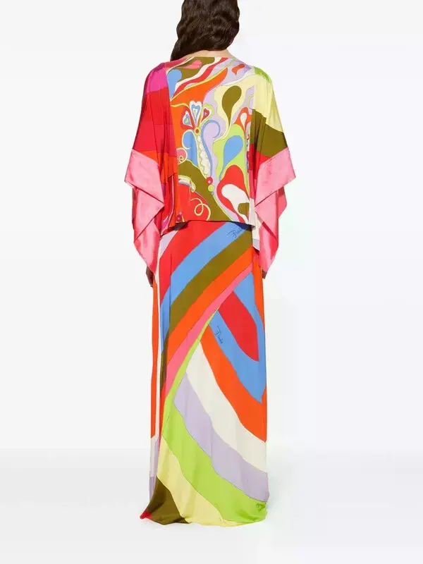 Emilio Pucci Orchidee Print Kaftan