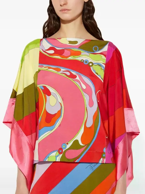 Emilio Pucci Orchidee Print Kaftan