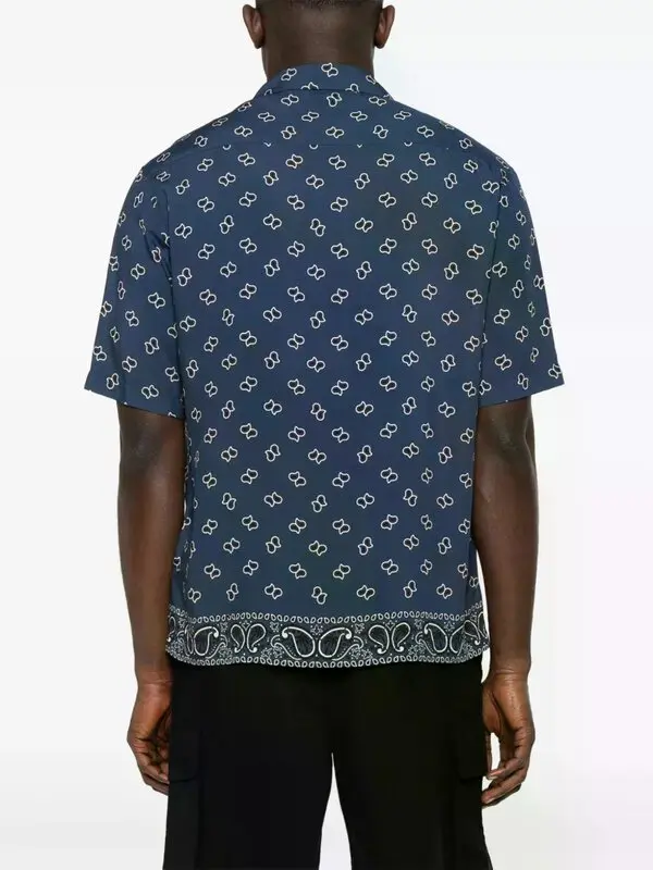 Palm Angels Paisley-print Bowling Shirt