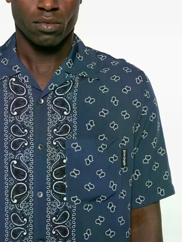 Palm Angels Paisley-print Bowling Shirt