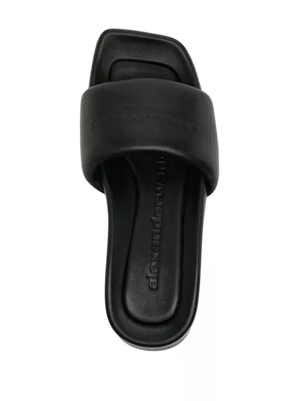 Alexander Wang Float Logo-debossed Platform Slides