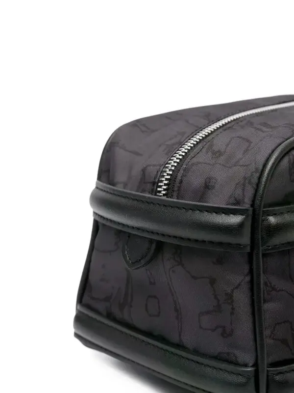 Alexander McQueen Cross-strap Logo-print Wash Bag