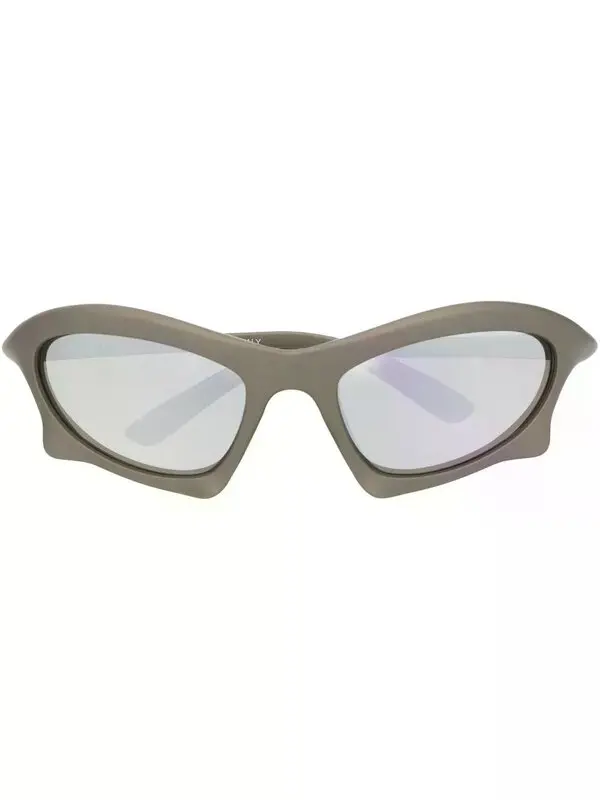Balenciaga Logo-print Sunglasses - Grey