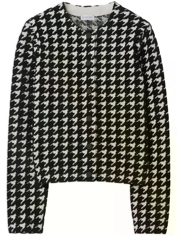 Burberry Houndstooth Crew-neck Jumper