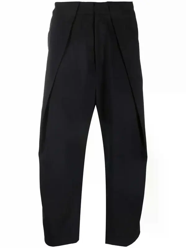 Balmain Draped Cropped Trousers
