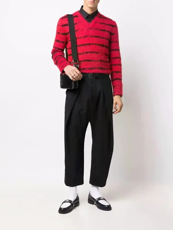 Balmain Draped Cropped Trousers