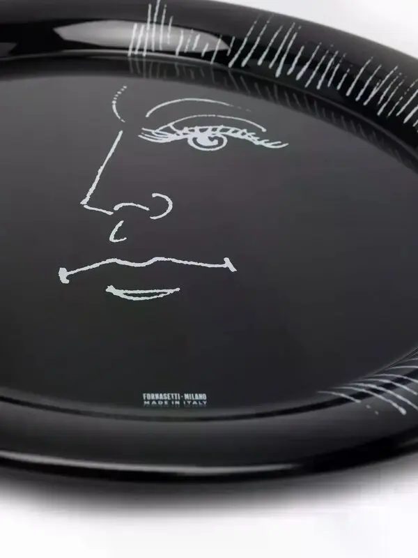 FORNASETTI Printed Metal Tray