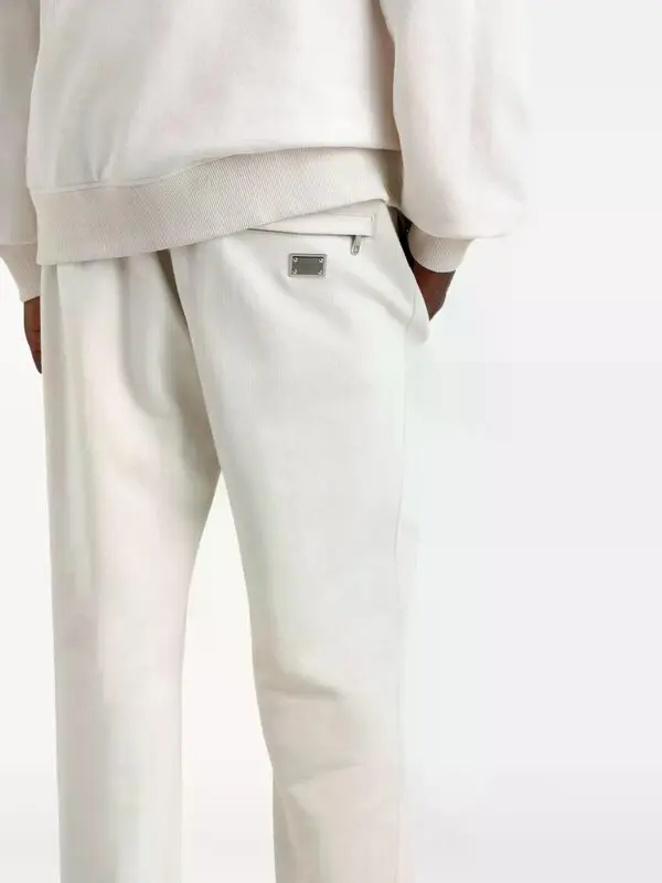 Dolce & Gabbana Tag Jersey Track Pants - Neutrals