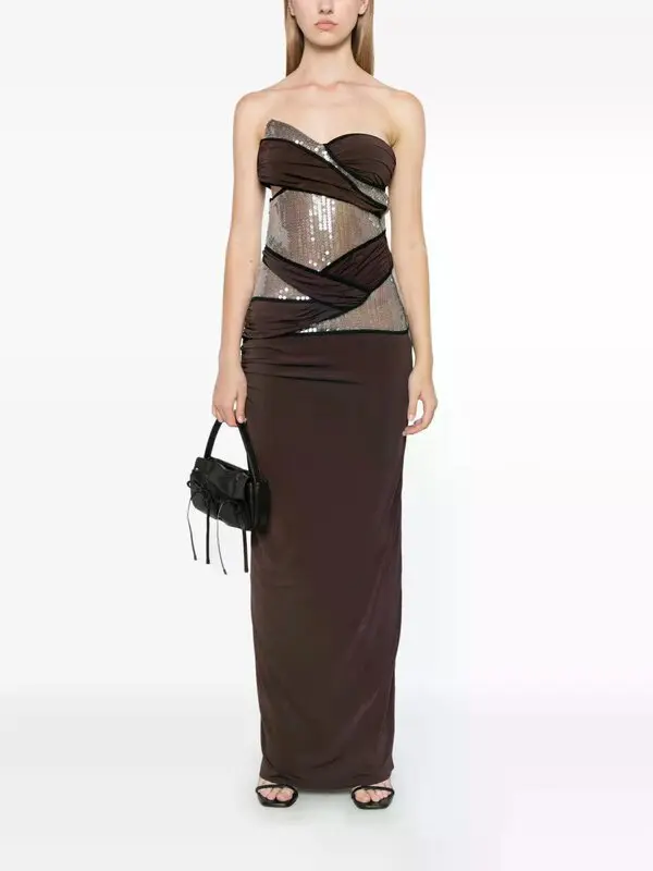 NENSI DOJAKA Sequin-embellished Maxi Dress