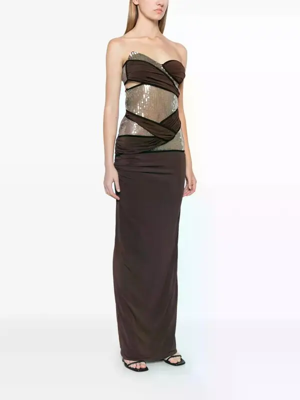 NENSI DOJAKA Sequin-embellished Maxi Dress