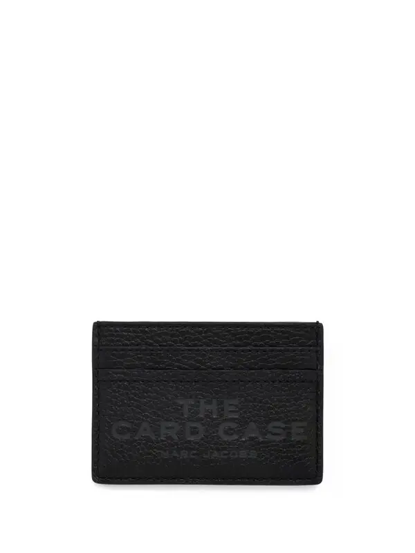 Marc Jacobs Logo-print Leather Cardholder - Black