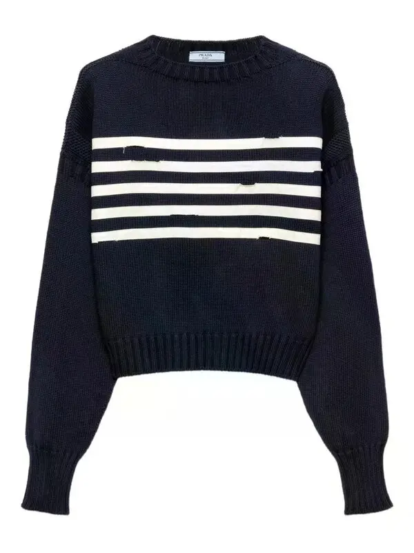 Prada Striped Cotton Sweater