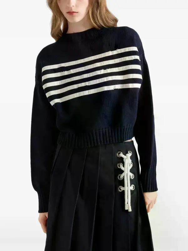 Prada Striped Cotton Sweater