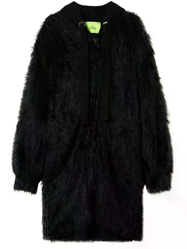 TWINSET Hooded Knit Coat