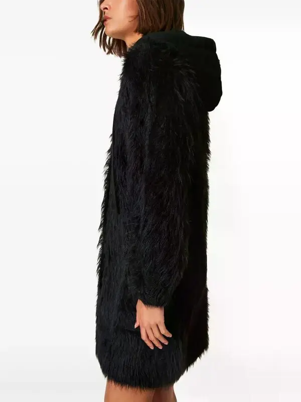 TWINSET Hooded Knit Coat