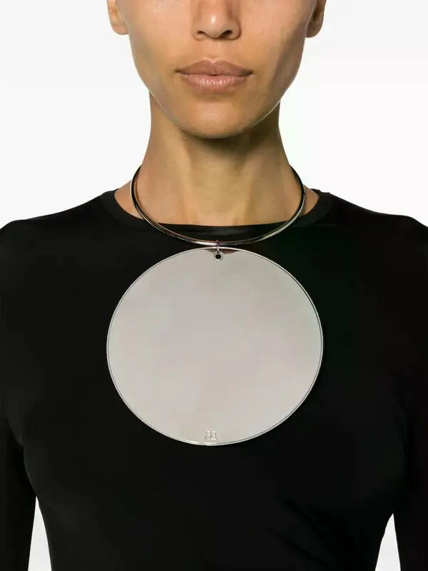 COURREGES Circular-pendant Tube Necklace