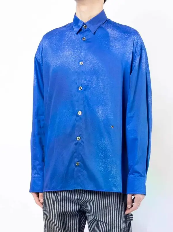 Études Studio Spray-effect Satin Shirt