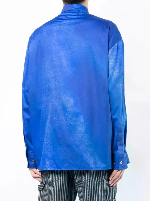Études Studio Spray-effect Satin Shirt