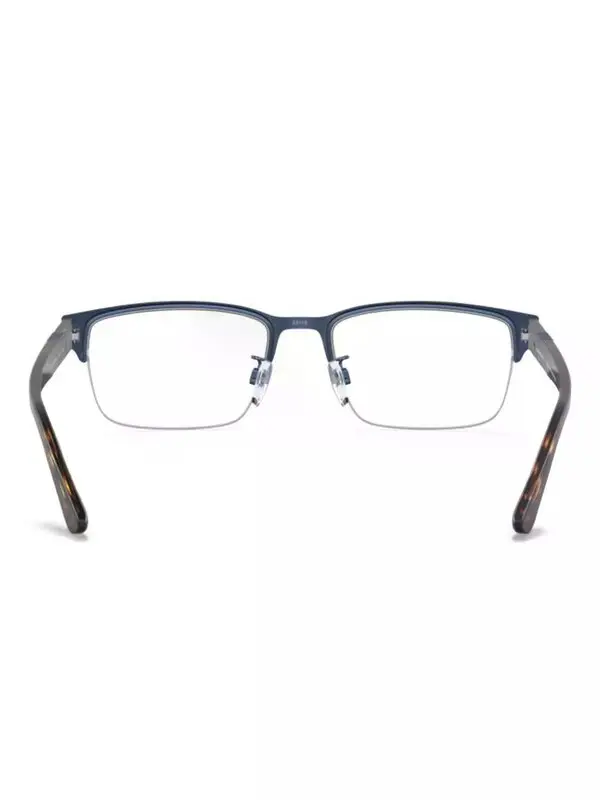 Emporio Armani Rectangle-frame Glasses - Blue