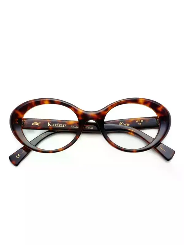 Kàdor Round-frame Glasses - Brown