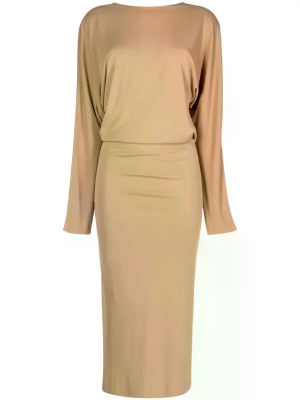 Khaite The Trina Open-back Midi Dress