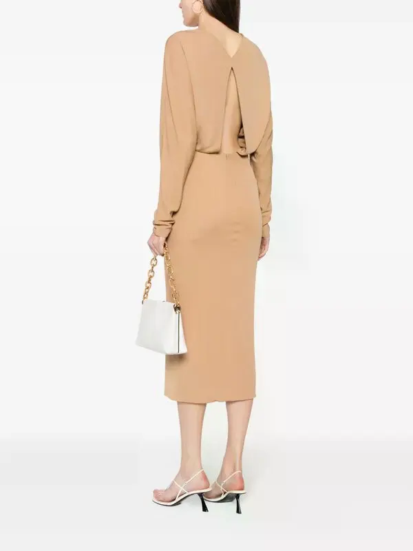 Khaite The Trina Open-back Midi Dress