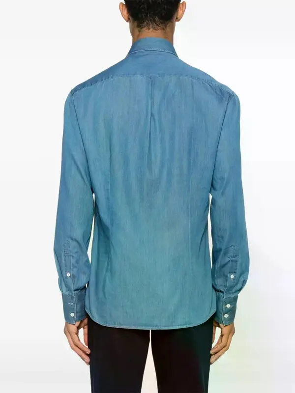 Brunello Cucinelli Long-sleeve Cotton Shirt