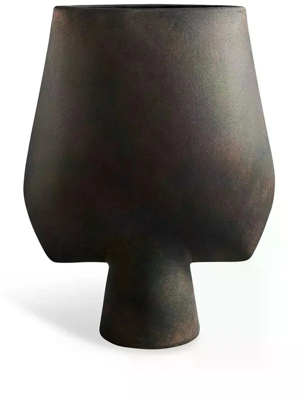 101 COPENHAGEN Sphere Square Large Vase - Neutrals
