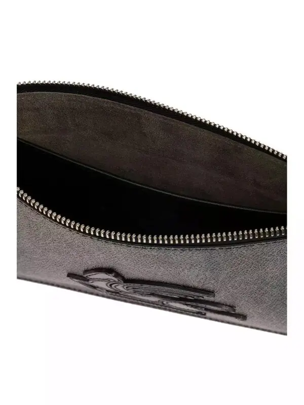 Etro Pegasus Patch Clutch - Black