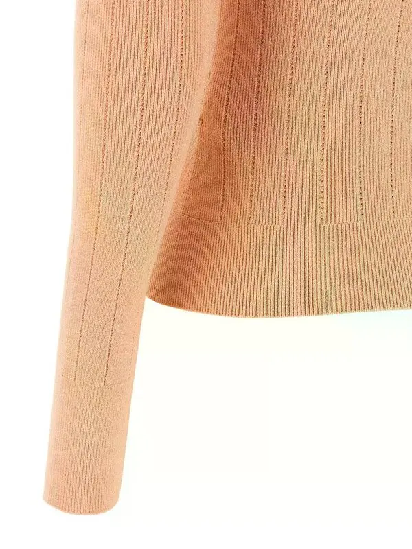 Balmain Button-detailed Knitted Sweater - Pink