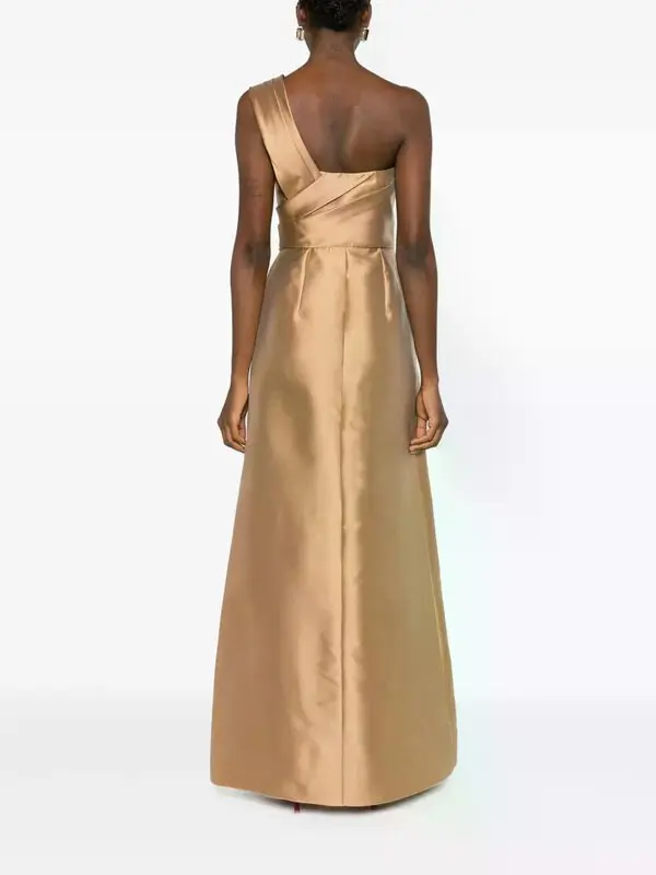 Alberta Ferretti Mikado Maxi Dress