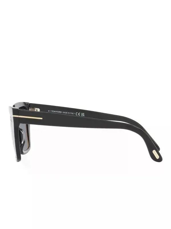 TOM FORD Oversized Sunglasses With Straight Arms - Black