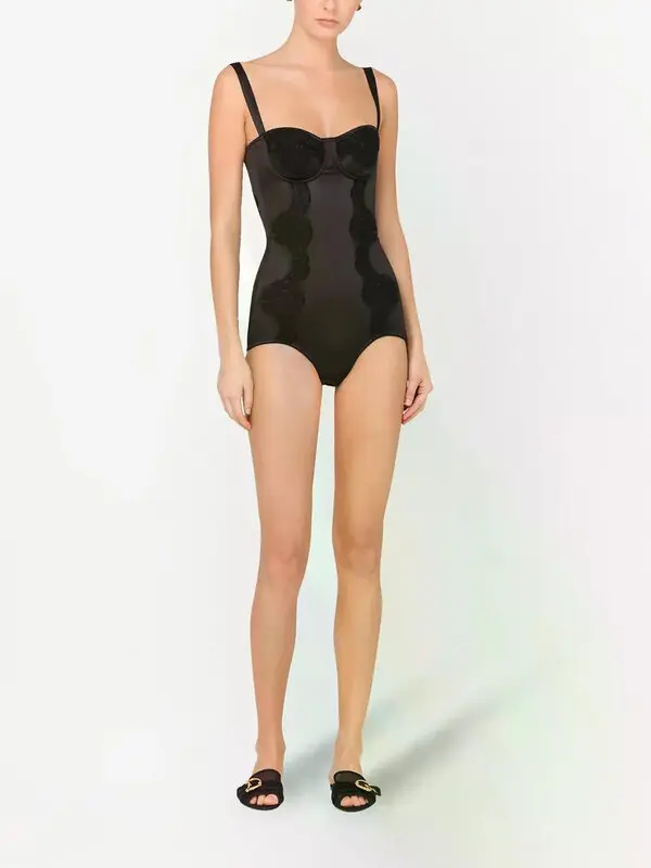 Dolce & Gabbana Lace-detail Balconette Bodysuit