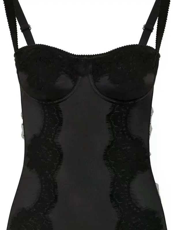Dolce & Gabbana Lace-detail Balconette Bodysuit