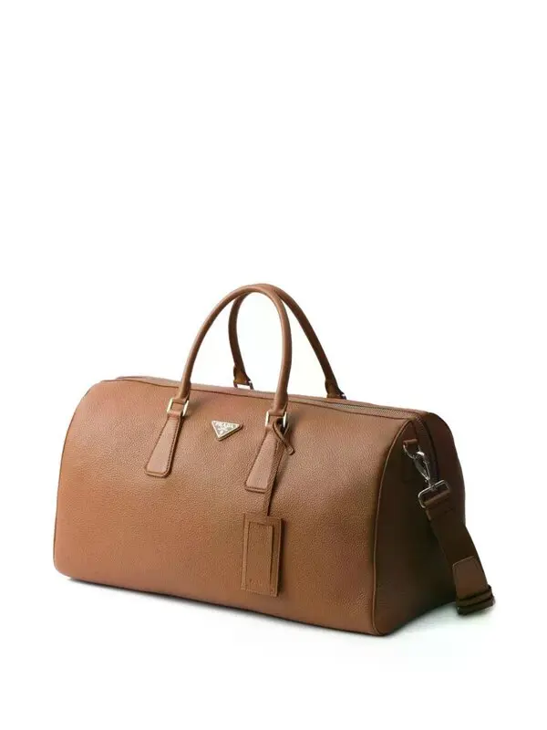 Prada Textured Leather Duffle Bag