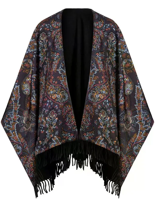 Etro Paisley-print Silk Cape