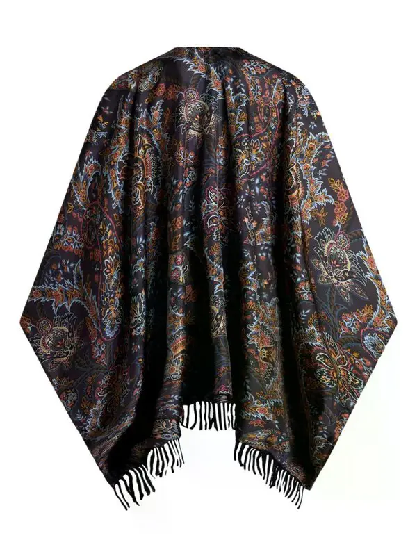 Etro Paisley-print Silk Cape