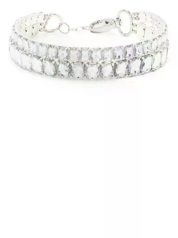 ATU BODY COUTURE Crystal-embellished Choker - Silver