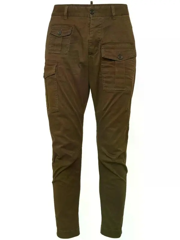 Dsquared2 Tapered Cargo Trousers - Brown