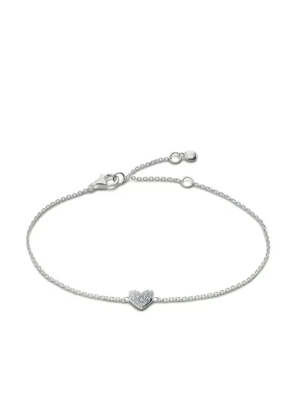 Monica Vinader Heart-charm Chain Necklace - Silver