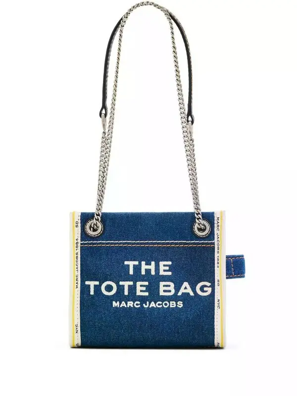 Marc Jacobs The Denim Chain Crossbody Tote Bag - Blue
