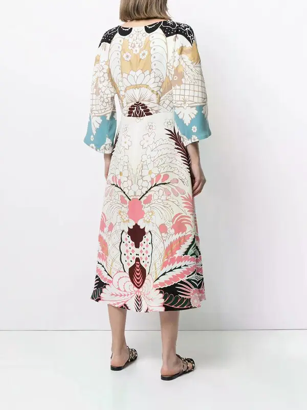 Valentino Garavani Cady Printed Dress