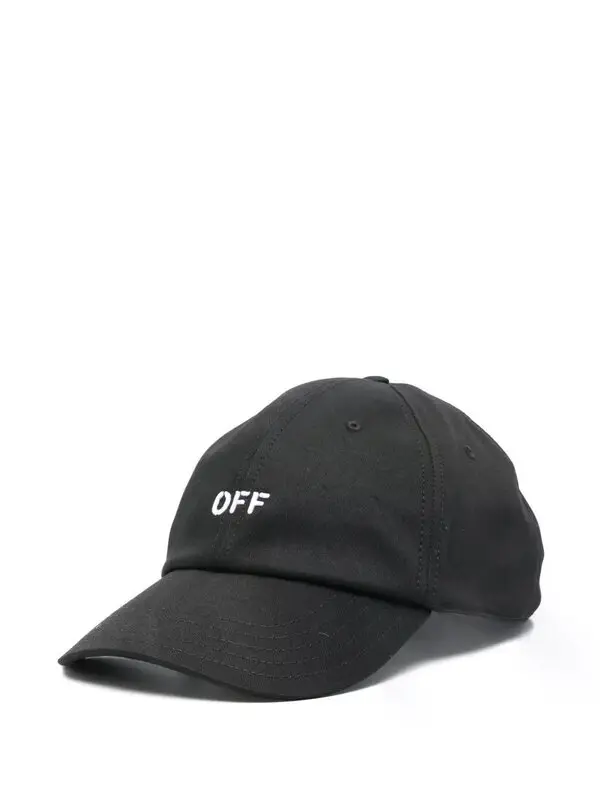Off-White Logo-embroidered Baseball Cap - Black
