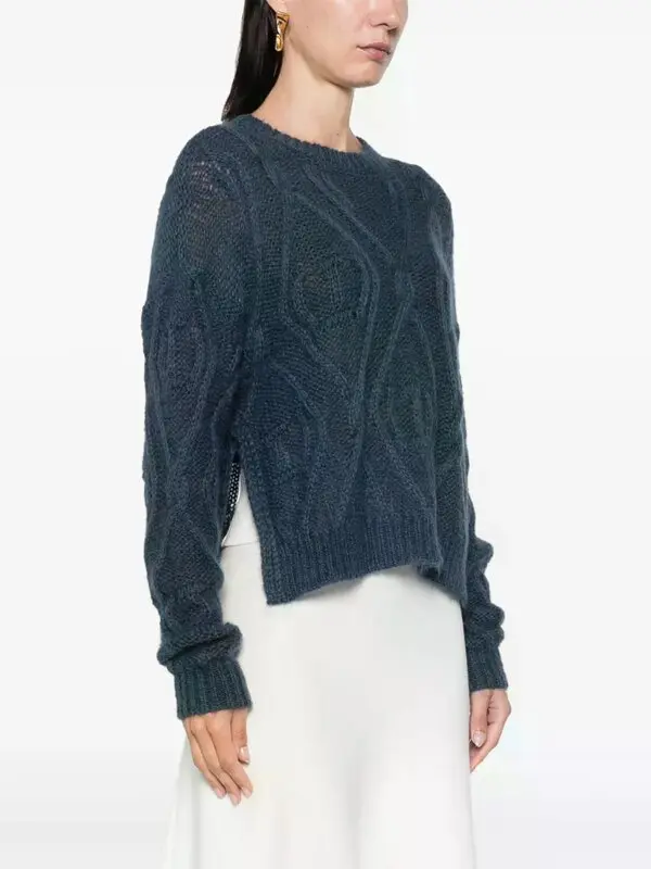 TWINSET Logo-embossed Knit Sweater