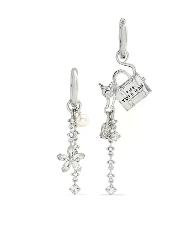 Marc Jacobs Cats Out Of The Bag Earrings - Silver