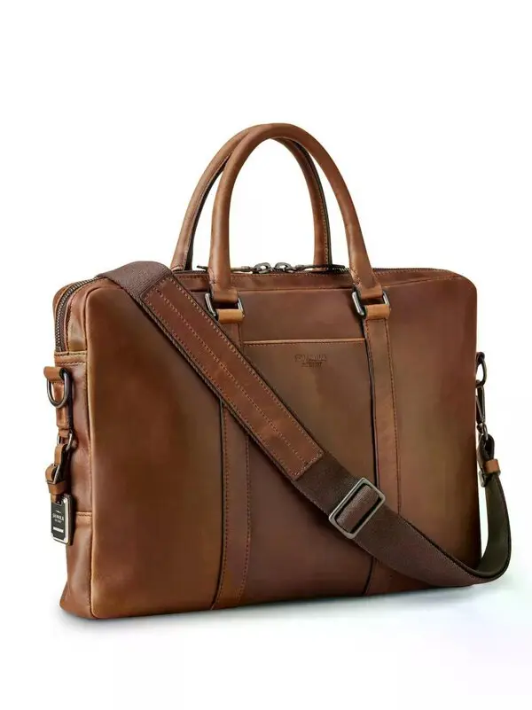 Shinola Navigator Gm Computer Briefcase - Brown
