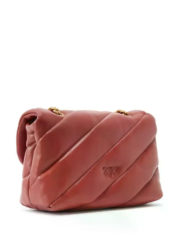 Pinko Small Leather Shoulder Bag With Maxi Quilt