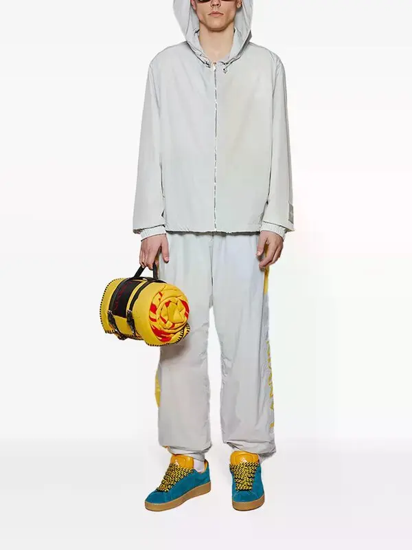 LANVIN Two-tone Zip-up Hoodie