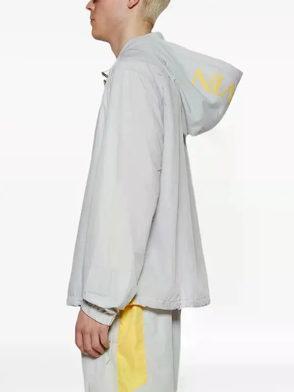 LANVIN Two-tone Zip-up Hoodie